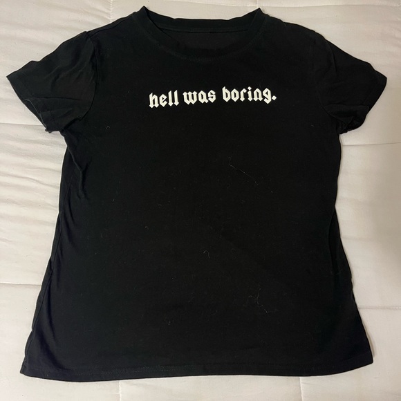 Shirts | Hell Was Boring Tshirt | Poshmark